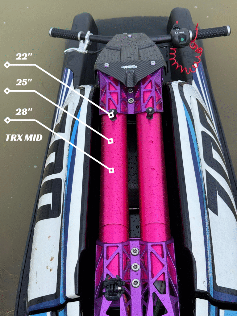 TRX MID Handle Pole Modular Lengths: 22" – 25" – 28" - Premium Watercraft